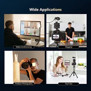 NEEWER LED Video Light, Portable Bi-Color 3200K~5600K Dimmable Camera Soft Lights with 3 Cold Shoes, CRI 97+, 8 Scene Modes, 2000mAh Rechargeable Battery for Gaming/YouTube/Vlog/Photography - NL-36AI