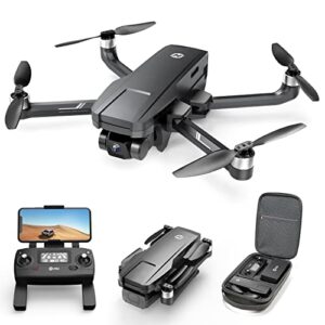 holy stone 2 axis gimbal gps drone with 4k eis camera for adults beginner, hs720g foldable fpv rc quadcopter with brushless motor, 5g wifi transmission, optical flow, follow me, smart return home