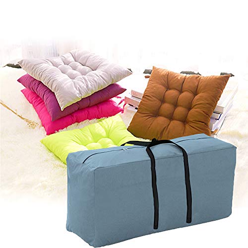 Yolaka Outdoor Patio Furniture Seat Cushions Storage Bag with Zipper and Handles 68x30x20 Inches Gray Waterproof