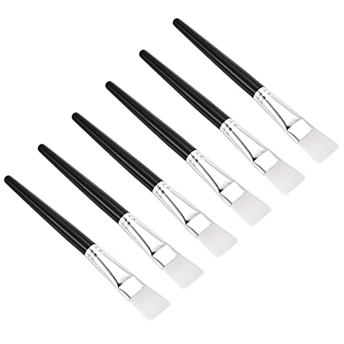 PATIKIL Succulent Cleaning Brush 6Pack 152mm Gardening Tools Plant Brush for Garden Black Handle