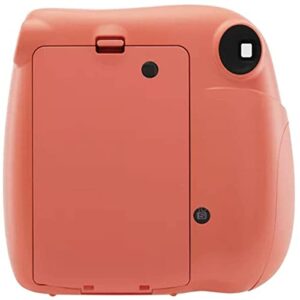 FujiFilm Instax Mini 7+ Light Coral Bundle (10 Film Pack)