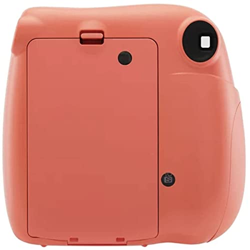 FujiFilm Instax Mini 7+ Light Coral Bundle (10 Film Pack)