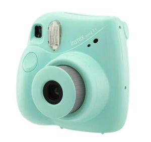 fujifilm instax mini 7+ seafoam green bundle (10 film pack)