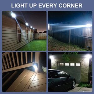 ZOOKKI Solar Outdoor Lights -120° Illumination Solar Motion Sensor Lights Outdoor - IP65 Waterproof Wireless Security Outdoor Solar Powered Lights for Garden Fence Patio Deck（28LED 4-Pack）