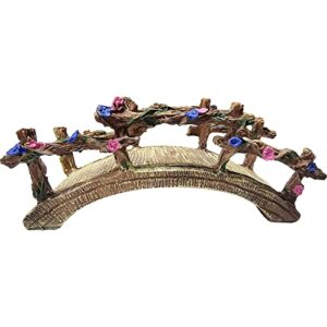 muamax miniature garden bridge resin craft cute fairy bridge little artificial bridge micro landscape garden bridge fairy garden bridge for dollhouse ornament