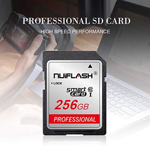 256GB SD Card Flash Memory Class 10 High Speed Security Digital Memory Card for Vloggers, Filmmakers, Photographers and Other SD Card Devices(256GB)