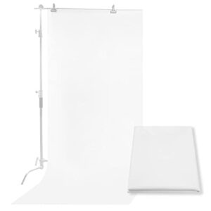 meking diffusion fabric light silk white seamless nylon 4.3 x 1.8 yard /4 x 1.7m foldable diffusion sheet for light tent, strobe light, lighting light modifier and other photographic equipment