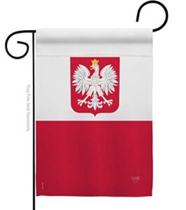 breeze decor poland garden flag regional nation international world country particular area house decoration banner small yard gift double-sided, made in usa