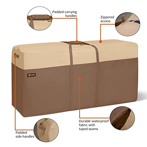 Classic Accessories Veranda's Best Waterproof Cushion/Cover Storage Bag, 60 x 20 x 28 Inch, Patio Furniture Covers