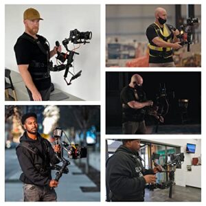 DF DIGITALFOTO Thanos-SE Support Vest Rig System,Filmmakers Kit Gimbal SteadiCam Compatible with DJI RS2/RS 3 PRO Mini/Ronin S,ZHIYUN Crane 3S for Videographer Smoothing footage 4.4-17.6 lbs Load