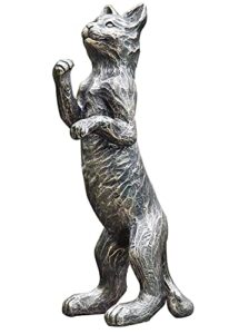 breck’s standing cat statue decorative figurine indoor outdoor home decor garden yard lawn animal sculpture decorations