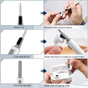 INNENS Cleaner Kit for AirPods Pro 1 2 3, Earbud Cleaning Kit, 3 in 1 Multi-Function Airpod Cleaning Pen with Soft Brush and Cleaning Putty for Earphones Case Phone Other Electronics Cleaning Tool