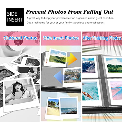 192 Pockets Photo Album for Fujifilm Instax Square SQ1/SQ6/SQ10/SQ20 Camera, Kodak Mini 3 Square,Mini Shot 3 Square, Mini Shot 3 Square Printer, Album for Instax Square Photo, Kodak 3x3" Photo