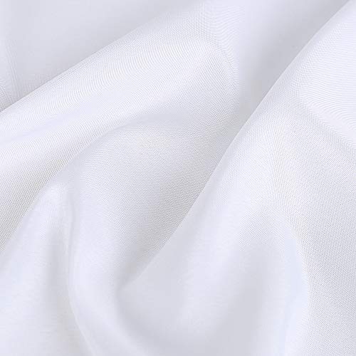 GFCC 8FTX10FT White Backdrop Background for Photography Photo Booth Backdrop for Photoshoot Background Screen Video Recording Parties Curtain