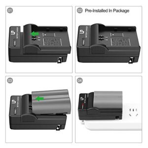 EN-EL3e Battery Charger, LP Charger for Nikon EN EL3e, EL3, EL3a Battery, Compatible with Nikon D700, D300s, D300, D200, D100, D90, D80, D70s, D70, D50, Replacement for Nikon MH-18, MH-18a, MH-19