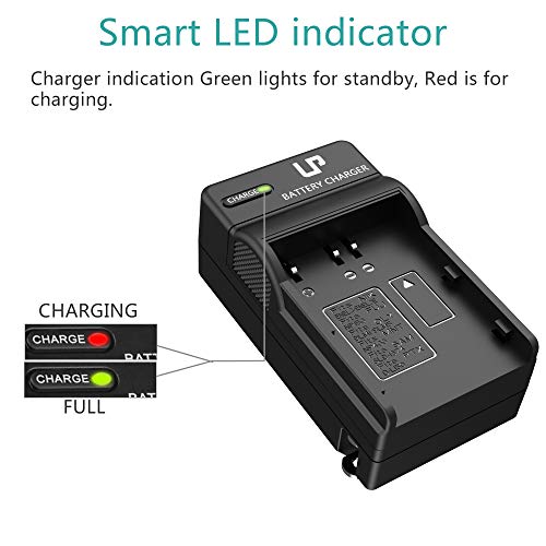 EN-EL3e Battery Charger, LP Charger for Nikon EN EL3e, EL3, EL3a Battery, Compatible with Nikon D700, D300s, D300, D200, D100, D90, D80, D70s, D70, D50, Replacement for Nikon MH-18, MH-18a, MH-19