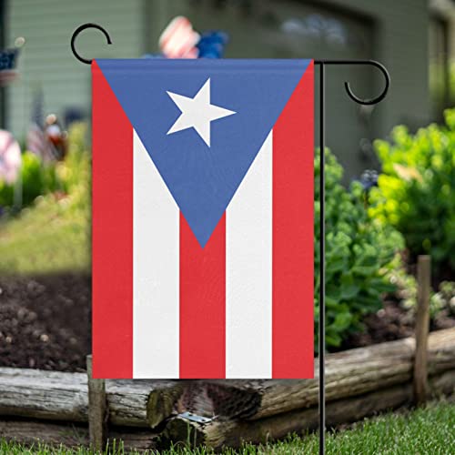 Puerto Rico Garden Flag Puerto Rico Flag Double Sided Polyester Flag Small Yard Flag for Holiday Outdoor Decorations 12x18 Inch