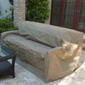 Over Sized Sofa Cover - Weatherproof Your Patio Furniture in Neutral Taupe 93.5" L x 45" D x 39" H