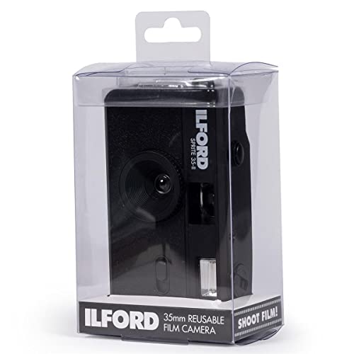 Ilford Sprite 35-II Reusable/Reloadable 35mm Analog Film Camera (Black)