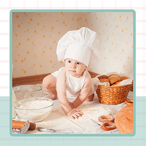 KHC-KHF Newborn Baby Photography Prop Baby Chef Outfits Chef Hat Apron Set Infant Baby Chef Costume Newborn Photography Outfits Boy Toddler Chef Hat And Apron