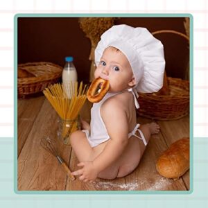 KHC-KHF Newborn Baby Photography Prop Baby Chef Outfits Chef Hat Apron Set Infant Baby Chef Costume Newborn Photography Outfits Boy Toddler Chef Hat And Apron