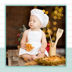 KHC-KHF Newborn Baby Photography Prop Baby Chef Outfits Chef Hat Apron Set Infant Baby Chef Costume Newborn Photography Outfits Boy Toddler Chef Hat And Apron