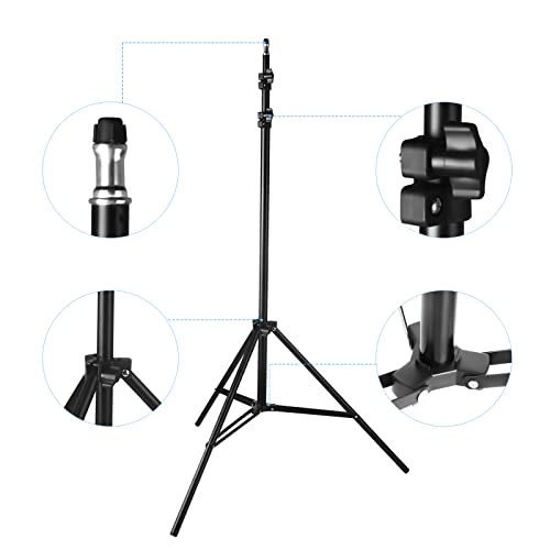 Backdrop Stand 6.5x10ft/2x3m, BDDFOTO Photo Video Heavy Duty Background Stand Support System for Parties with Carring Bag for Green Screen Muslin