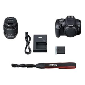 Canon EOS 2000D (Rebel T7) DSLR Camera w/Canon EF-S 18-55mm F/3.5-5.6 Zoom Lens + Case + 128GB Memory (28pc Bundle)