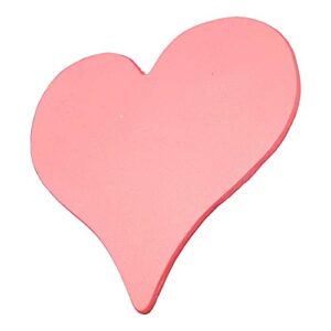 Comfy Hour 1" Cast Iron Rustic Style Heart Garden Stepping Stone for Garden Decoration, Pink, Spring in Garden Collection