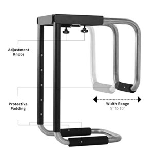 VIVO Heavy Duty Adjustable Under-Desk PC Mount Computer Case Holder Supports up to 66 lbs, MOUNT-PC04A