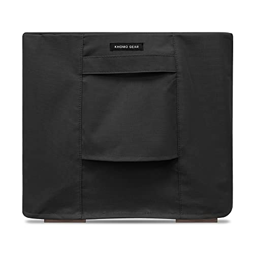 KHOMO GEAR Heavy Duty Outdoor Furniture Cover - Waterproof Square & Rectangular Covers with Air Vents - UV Resistant Polyester Patio Garden Cover - for Ottoman, Tables, Coffee Side Tables and Others