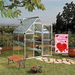 Uddiee Valentine's Day Garden Flag Decorative Valentine Day Heart Garden Flag for Valentine's Day Party Supplies