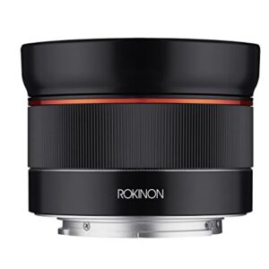 Rokinon AF 24mm f/2.8 Wide Angle Auto Focus Lens for Sony E-Mount, Black (IO24AF-E)