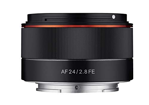 Rokinon AF 24mm f/2.8 Wide Angle Auto Focus Lens for Sony E-Mount, Black (IO24AF-E)