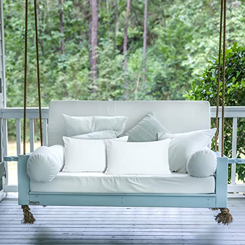 Fixwal 12 x 20 Outdoor Pillow Inserts Set of 4, Waterproof Decorative Throw Pillows Insert, Square Lumbar Pillow for Bed, Sofa, Chair, Patio, Living Room, Garden ( White )