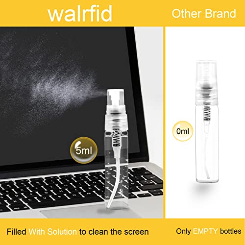 Walrfid Airpods Electronic Screen 7 in 1 Cleaner Kit Laptop Keyboard Cleaning Tool for ipad/iwatch/Computer/Phone/MacBook with 5ml Touchscreen Cleaners Mist (Grey)