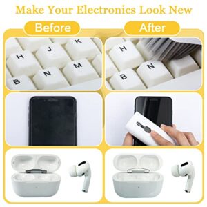 Walrfid Airpods Electronic Screen 7 in 1 Cleaner Kit Laptop Keyboard Cleaning Tool for ipad/iwatch/Computer/Phone/MacBook with 5ml Touchscreen Cleaners Mist (Grey)