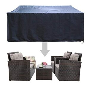 haplife patio furniture set covers outdoor conversation set covers sectional garden sofa covers chair loveseat covers waterproof dust protective