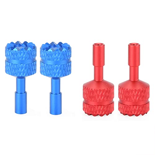 2 Pairs Mini 3 Pro/Mini 3 Controller Sticks for DJI RC, Aluminum Alloy Remote Control Joysticks, Rocker Replacement Parts for DJI Mini 3 Pro/Mini 3 Accessories (Red & Blue)