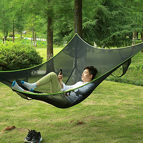 Triangle Hammock, Multi Person Portable Hammock, Outdoor Camping Aerial Hammock 3 Point, 2-3 Person Design, for Travel Backyard Garden Camping (400 * 400 * 400cm)