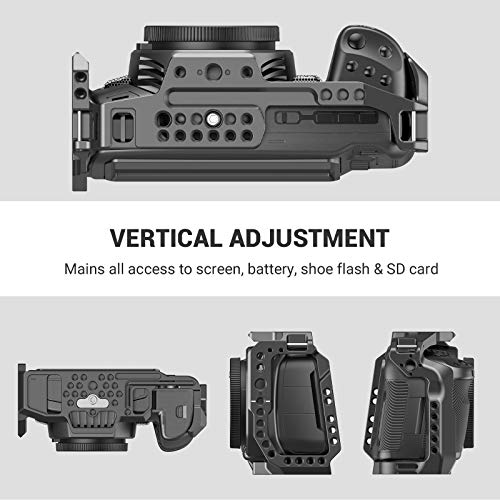 [New Version] SMALLRIG BMPCC 4K & 6K Cage for Blackmagic Design Pocket Cinema Camera 4K & 6K w/Cold Shoe, NATO Rail – 2203