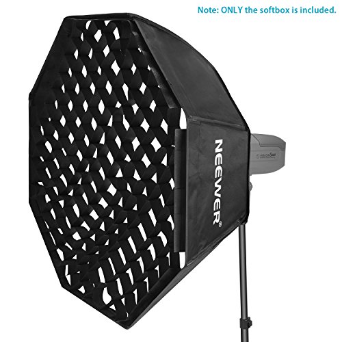 Neewer 32x32inches/80x80centimeters Octagon Flash Softbox with Grid and Bowens Mount Speedring Compatible with Nikon Canon Sony Pentax Olympus Panasonic Lumix Neewer Flash