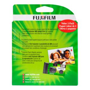 Fujifilm QuickSnap Flash 400 One-Time-Use Camera - 2 Pack