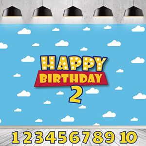 cartoon story backdrop birthday party supplies & 3 pack cartoon story birthday tablecloth