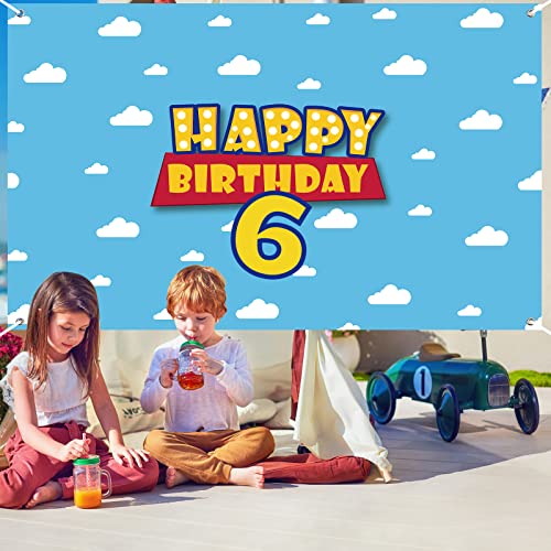 Cartoon Story Backdrop Birthday Party Supplies & 3 Pack Cartoon Story Birthday Tablecloth