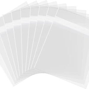 Golden State Art, 100 Pack Clear Bags for Mats, Pictures, Acid-Free, 12-11/16" x 12-3/8"