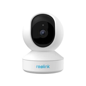 reolink indoor security camera, e1 pro 4mp hd plug-in wifi camera for home security, 2.4/5 ghz wi-fi, auto tracking, smart person/pet detection, local storage, ideal for baby monitor/pet camera