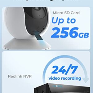 REOLINK Indoor Security Camera, E1 Pro 4MP HD Plug-in WiFi Camera for Home Security, 2.4/5 GHz Wi-Fi, Auto Tracking, Smart Person/Pet Detection, Local Storage, Ideal for Baby Monitor/Pet Camera