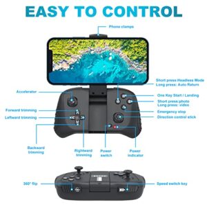 Drone with 1080P Camera for Adults and Kids, Foldable FPV Remote Control Quadcopter with Voice Control, Gestures Selfie, Altitude Hold, One Key Start, 3D Flips, 2 Batteries, Toys Gifts for Boys Girls