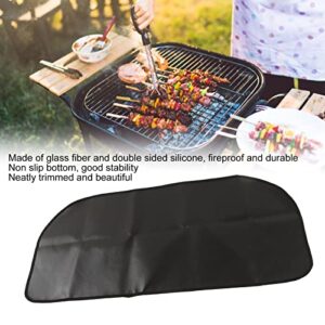 Grill Mats,Double Sided Silicone Avoid Fire Reusable Foldable Grill Mat Suitable for Outdoor Camping Garden Picnic (102x50CM Oval)